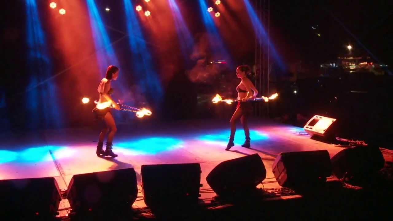 FIRE Show on the stage - Anta Agni Firedancers - YouTube