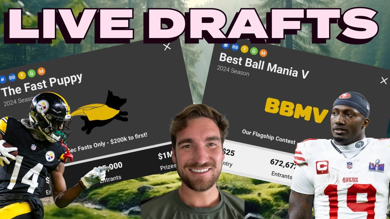 NEW Rankings, Player Combos (BEST BALL DRAFTS) - YouTube
