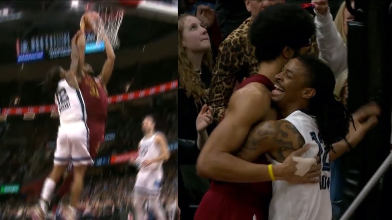 Ja Morant LOVELY moment with Jarrett Allen after he got posterized 🥰 ...