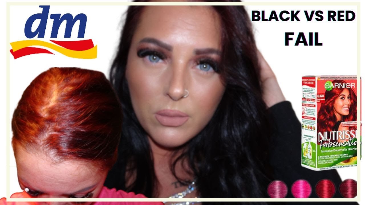 schwarz zu rot färben -Hair Transformation - Fail |nnbeautytwinshaare ...
