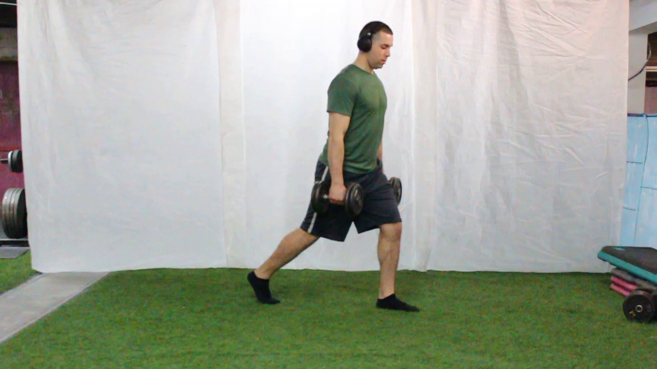 Eccentric Dumbbell Split Squat - An Exercise Demo by Optimizing Athleticism - YouTube