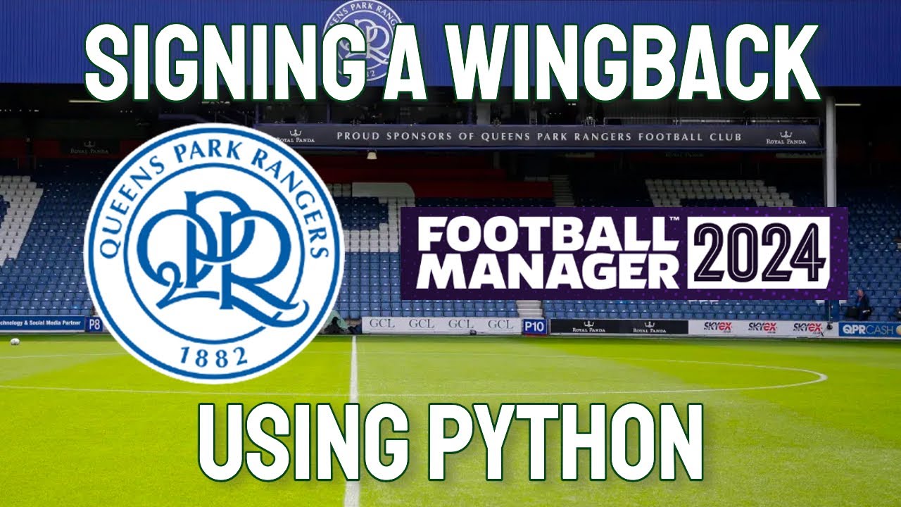 Signing a wingback in FM24 using python - YouTube