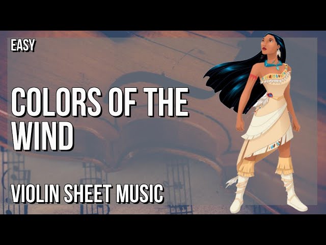 Disney Violin Sheet Music Colors Of The Wind
