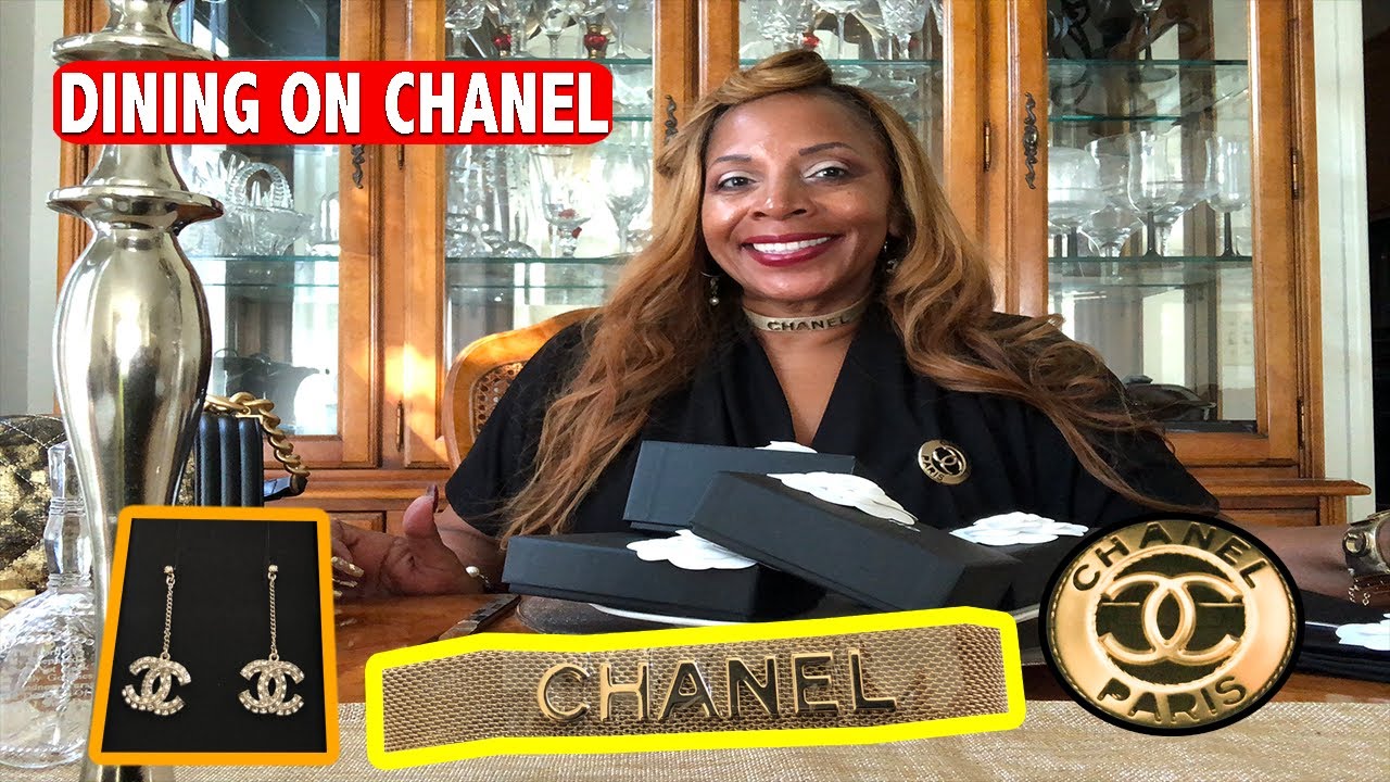 PARIS HAUL PART 5|DINING ON CHANEL|Chanel Unboxing|Classic Cee # ...
