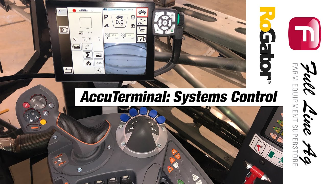 RoGator C Series AccuTerminal: Systems Control - YouTube
