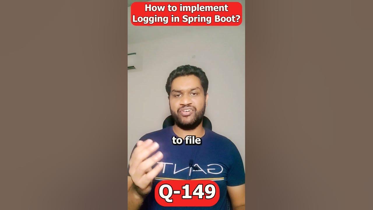 How to implement Logging in Spring Boot? #shorts - YouTube