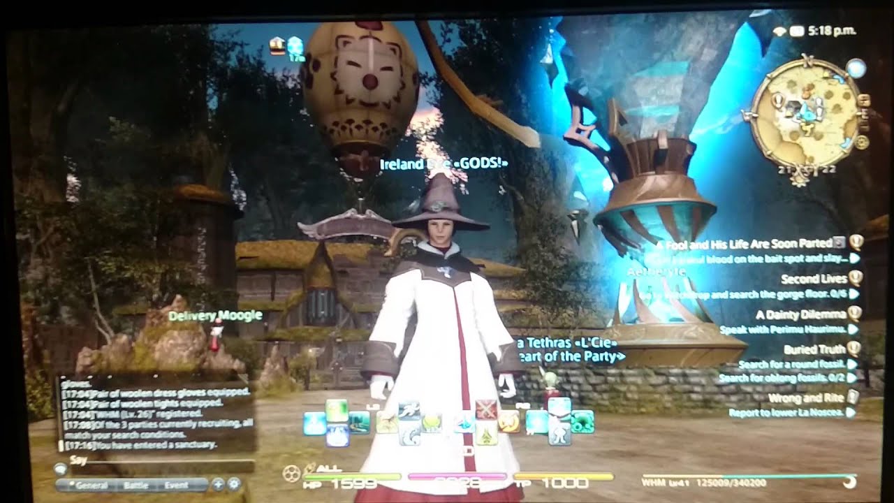 Final Fantasy XIV A Realm Reborn FFXIV WHM White Mage Aetheryte Moogle ...