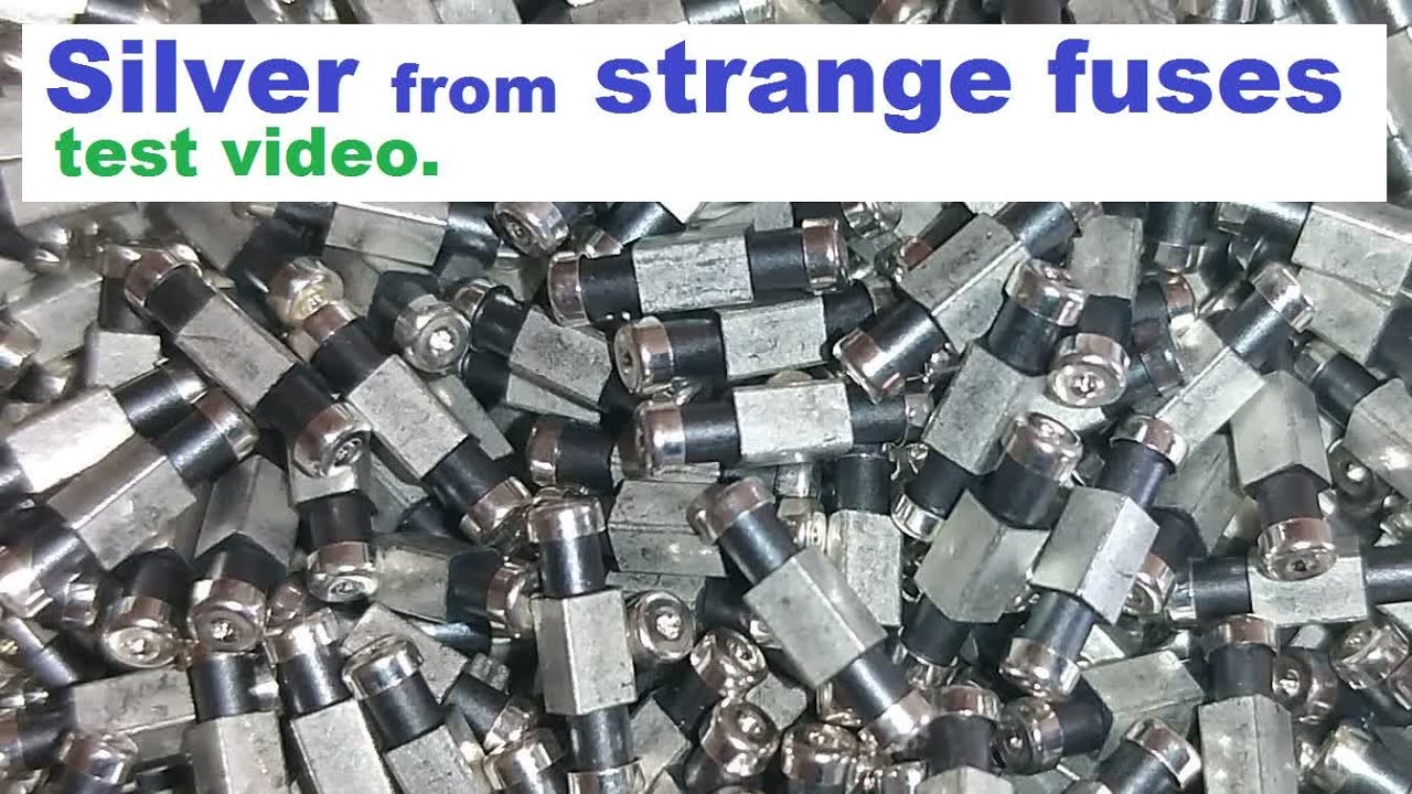 Silver from strange fuses!!! - YouTube