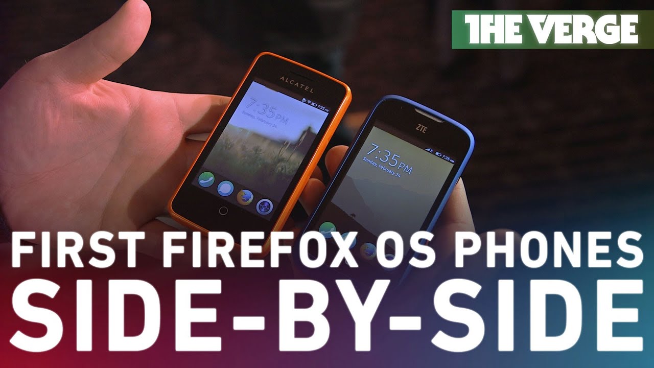 First Firefox OS phones side-by-side - YouTube