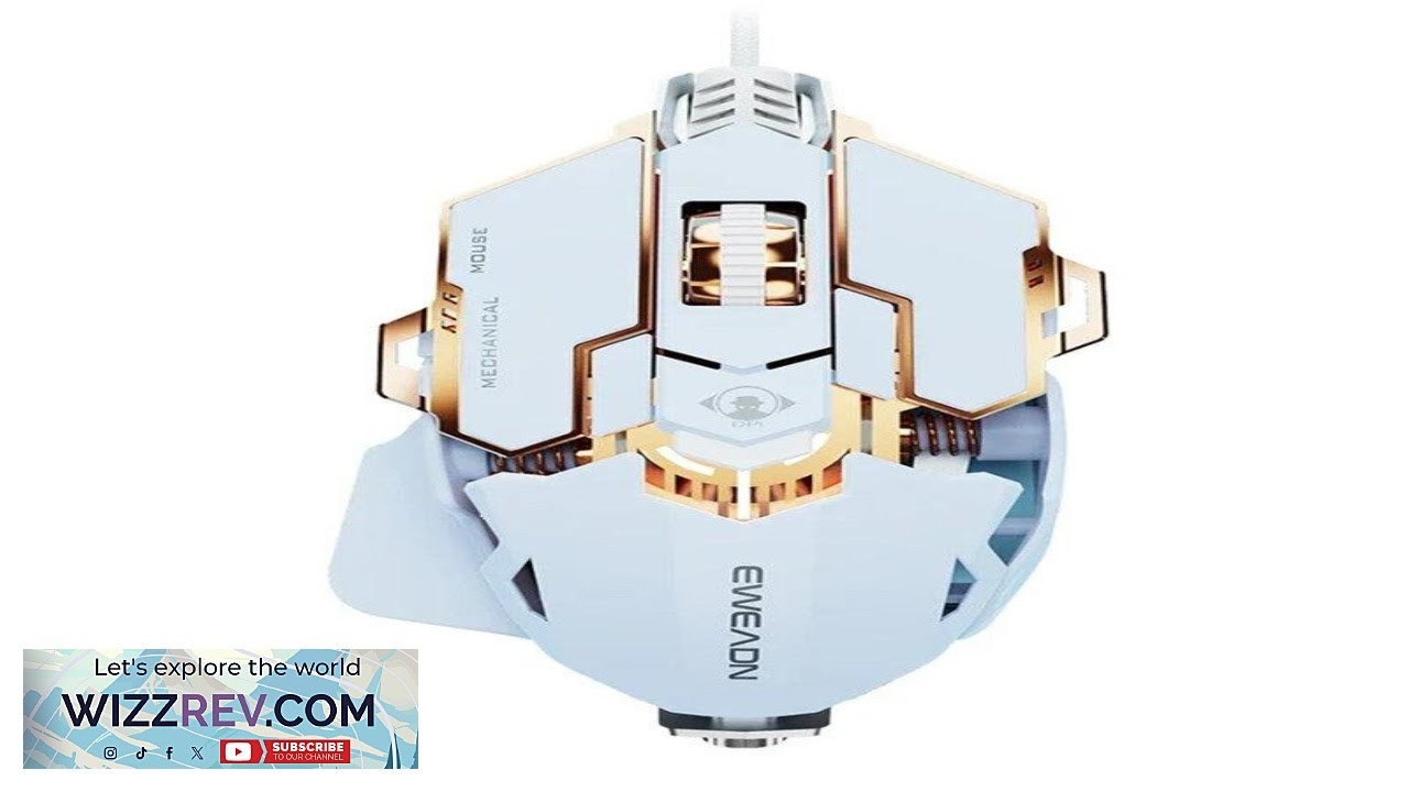 EWEADN G5 Wired Gaming Mouse RGB Light 12800DPI Full Key Macro ...