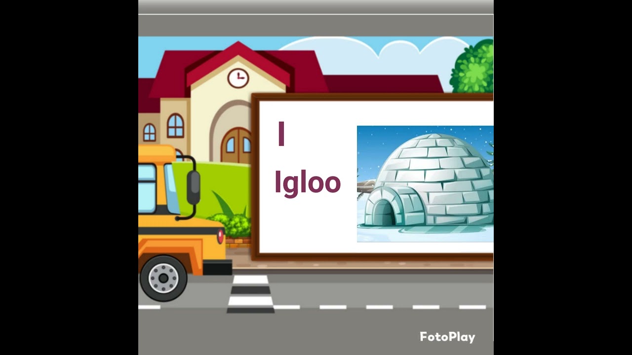 Alphabet letter I for junior kg kids - YouTube