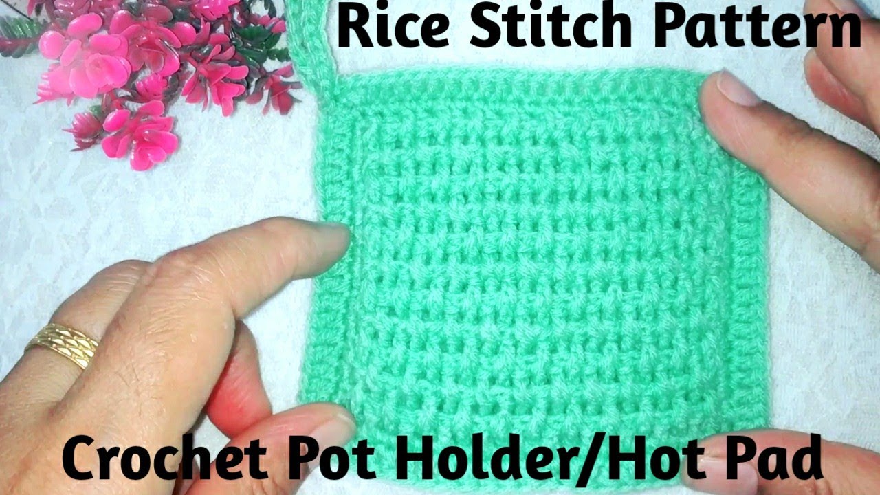 Crochet Rice Stitch Pattern Easy Crochet Pattern for Baby Blanket / Hot ...