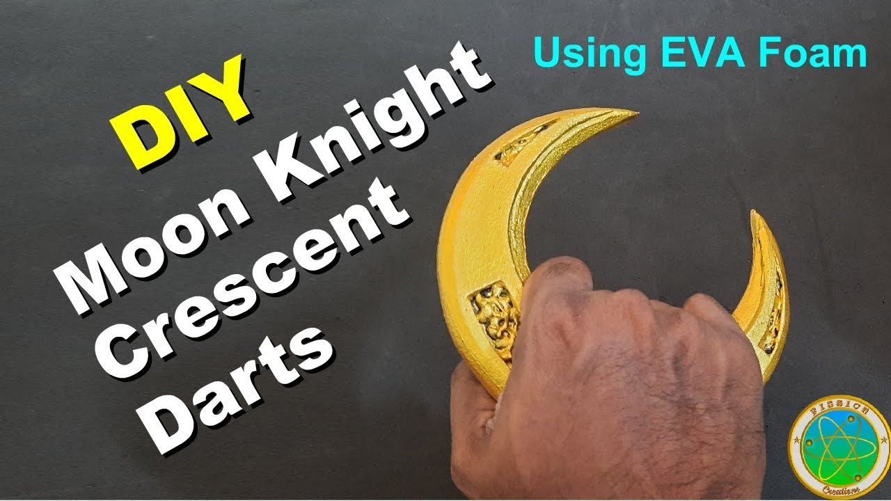 How to make Moon Knight Crescent Darts using Foam || Marvel - YouTube