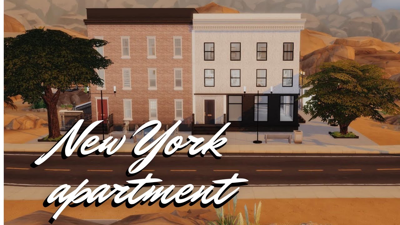 New York Apartment | The Sims 4 CC Speed Build - YouTube