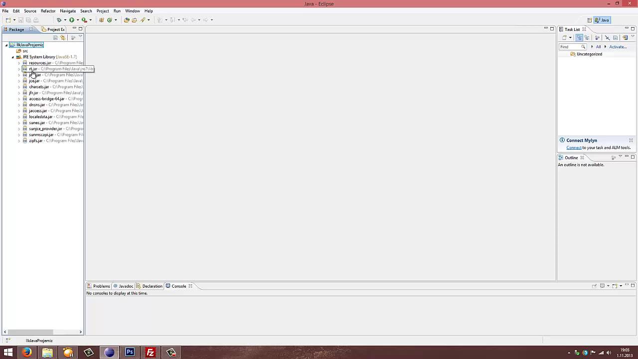 Eclipse İle Proje Oluşturma - YouTube