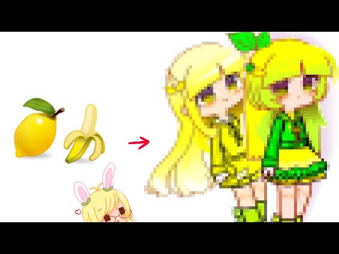 Making oc's inspired by fruits (gacha club) 🍊😮 - YouTube