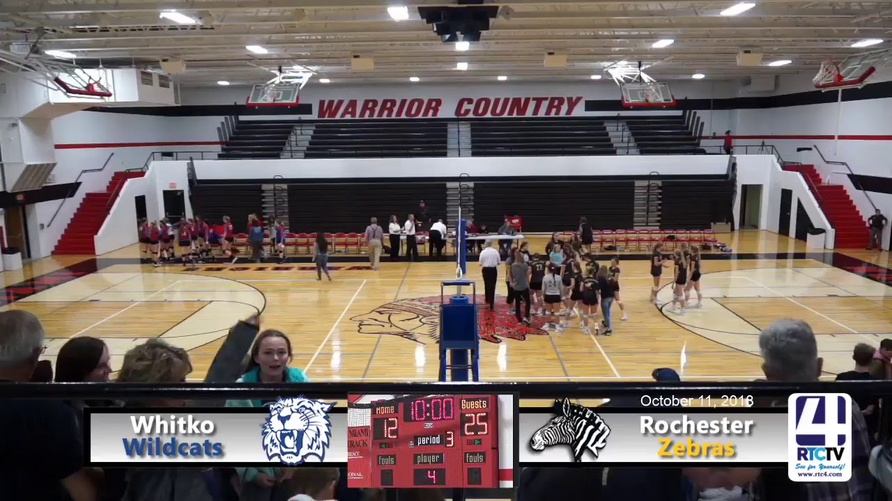 Volleyball Sectional Rochester vs Whitko - YouTube