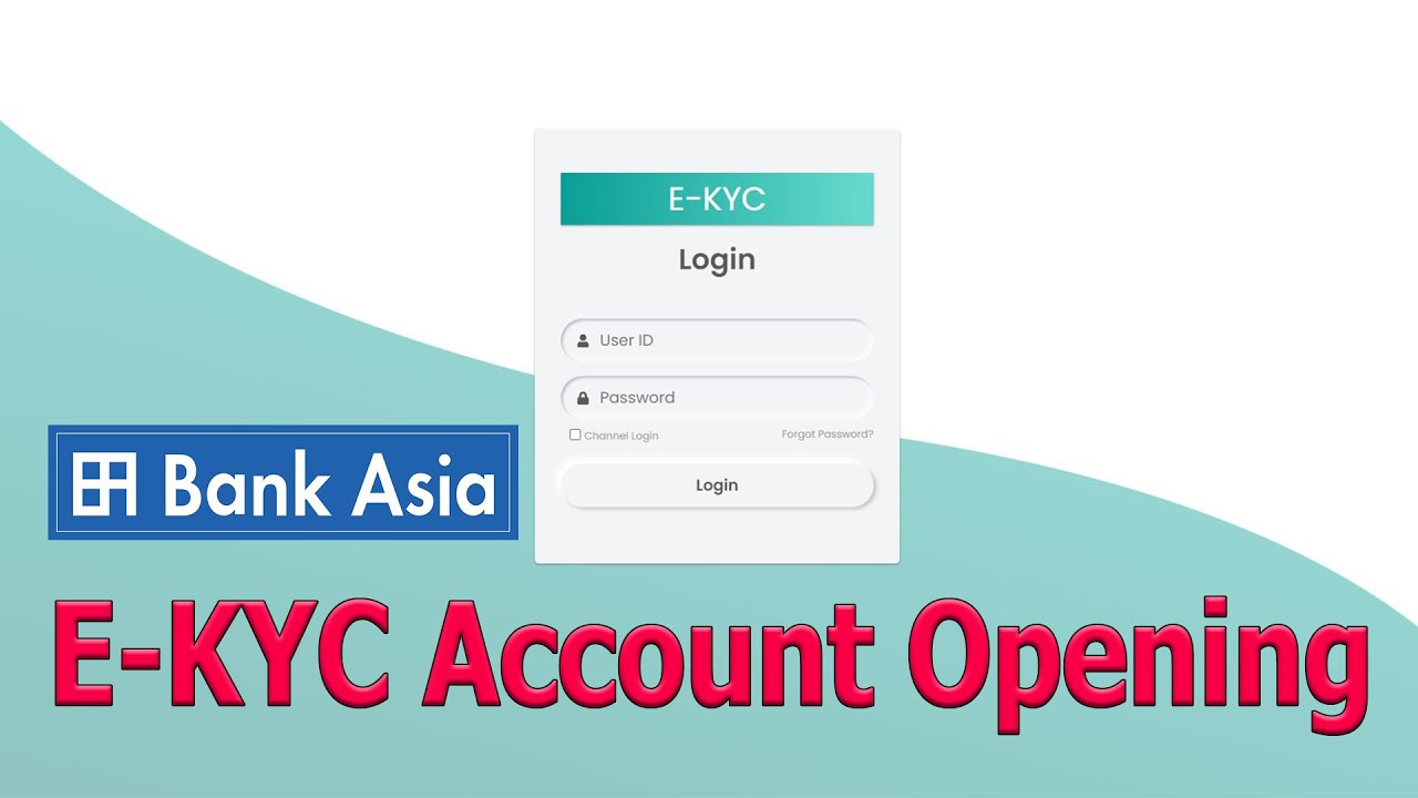 Bank Asia Ekyc Seving Account Opening - YouTube