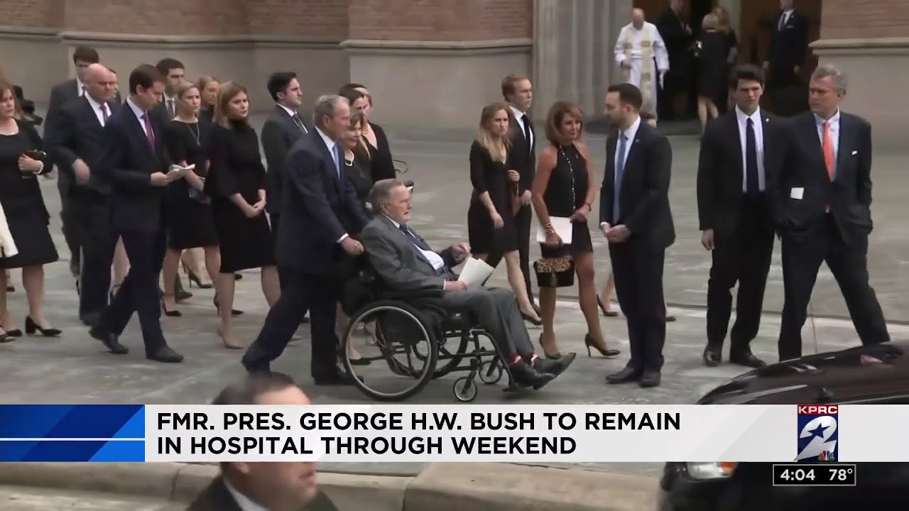 Former President George H.W. Bush to remain in hospital though weekend ...