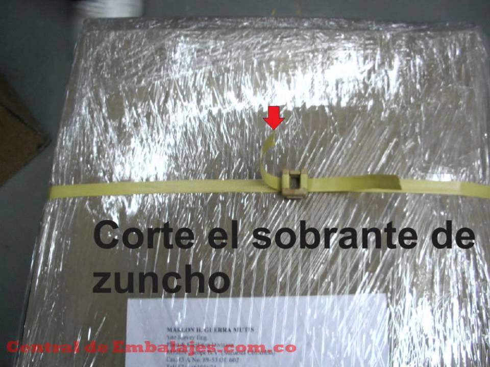 CÓMO ZUNCHAR CON ZUNCHO PLASTICO - YouTube