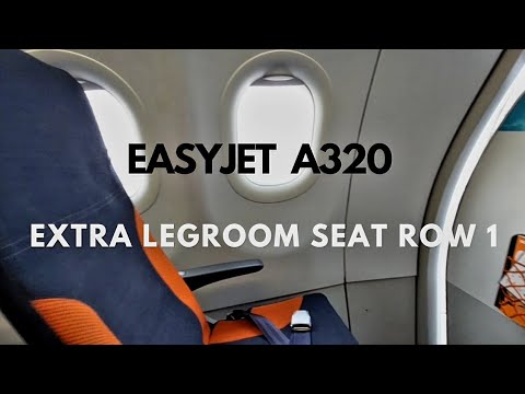 EasyJet Extra Legroom Seat Row 1 : Airbus A320 / May 2025 - YouTube