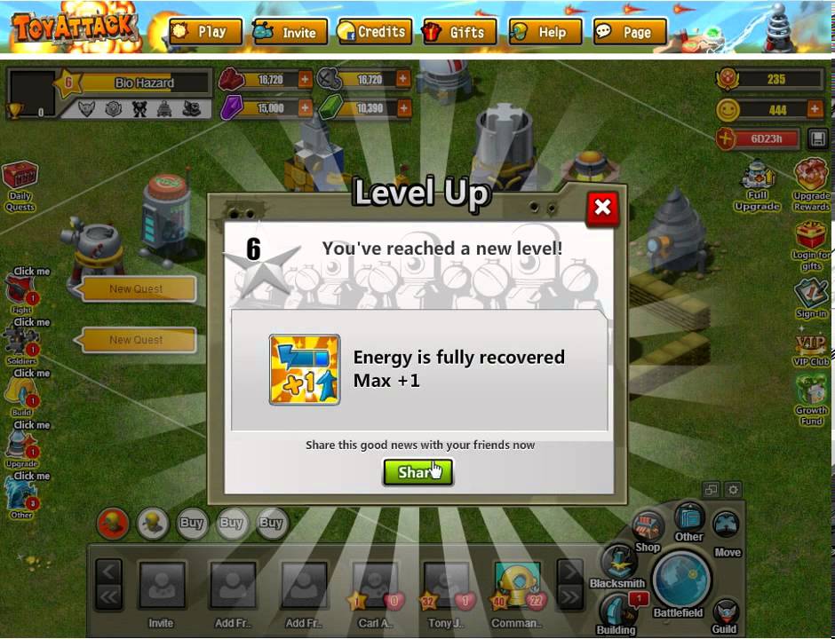 Toy Attack (Facebook) Gameplay Part 1 - YouTube