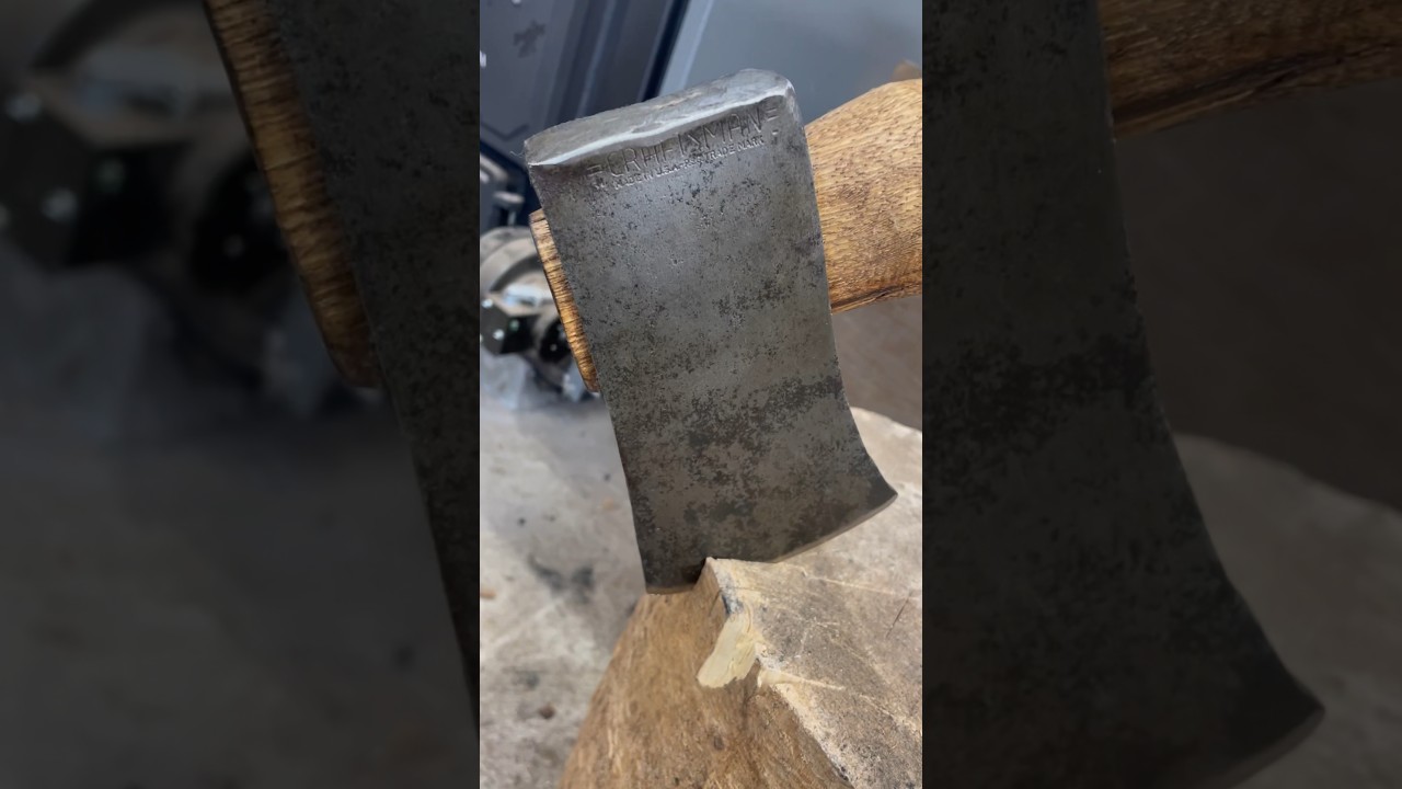 3 pound axe almost ready for my wife #shorts - YouTube