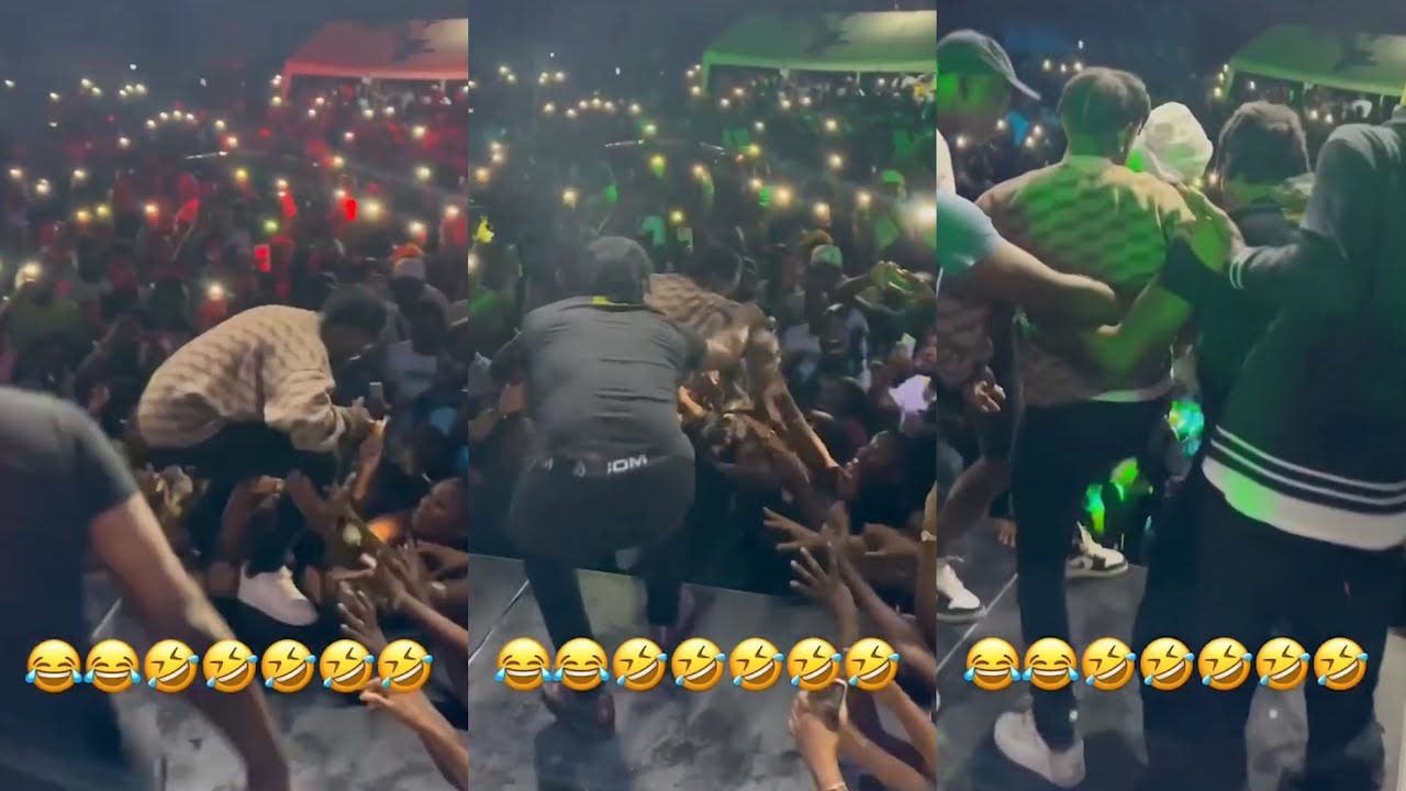 POPCAAN GOT PULL OFF STAGE OMG LOOK WHAT HAPPENED 👀👁️😳😱🤣 - YouTube