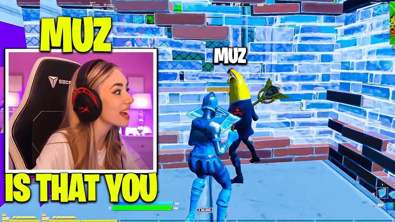 Sommerset Surprised By Muz Stream Sniping Her In Arena (Fortnite) - YouTube