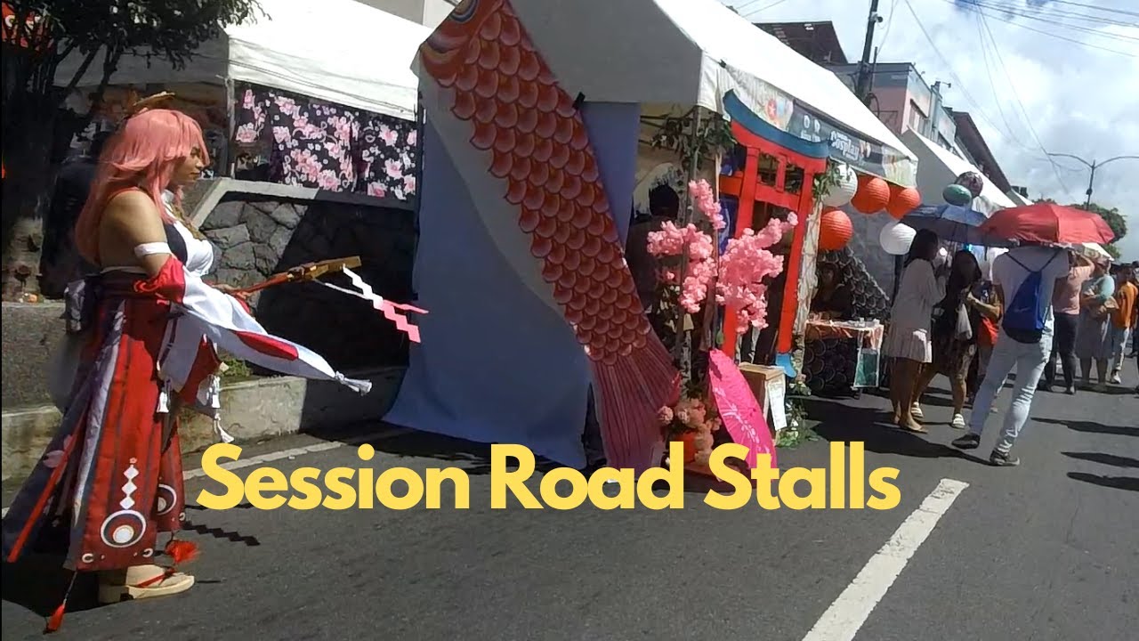 Stalls at Session Road, Baguio City! Baguio Cosplay Festival October 27 ...