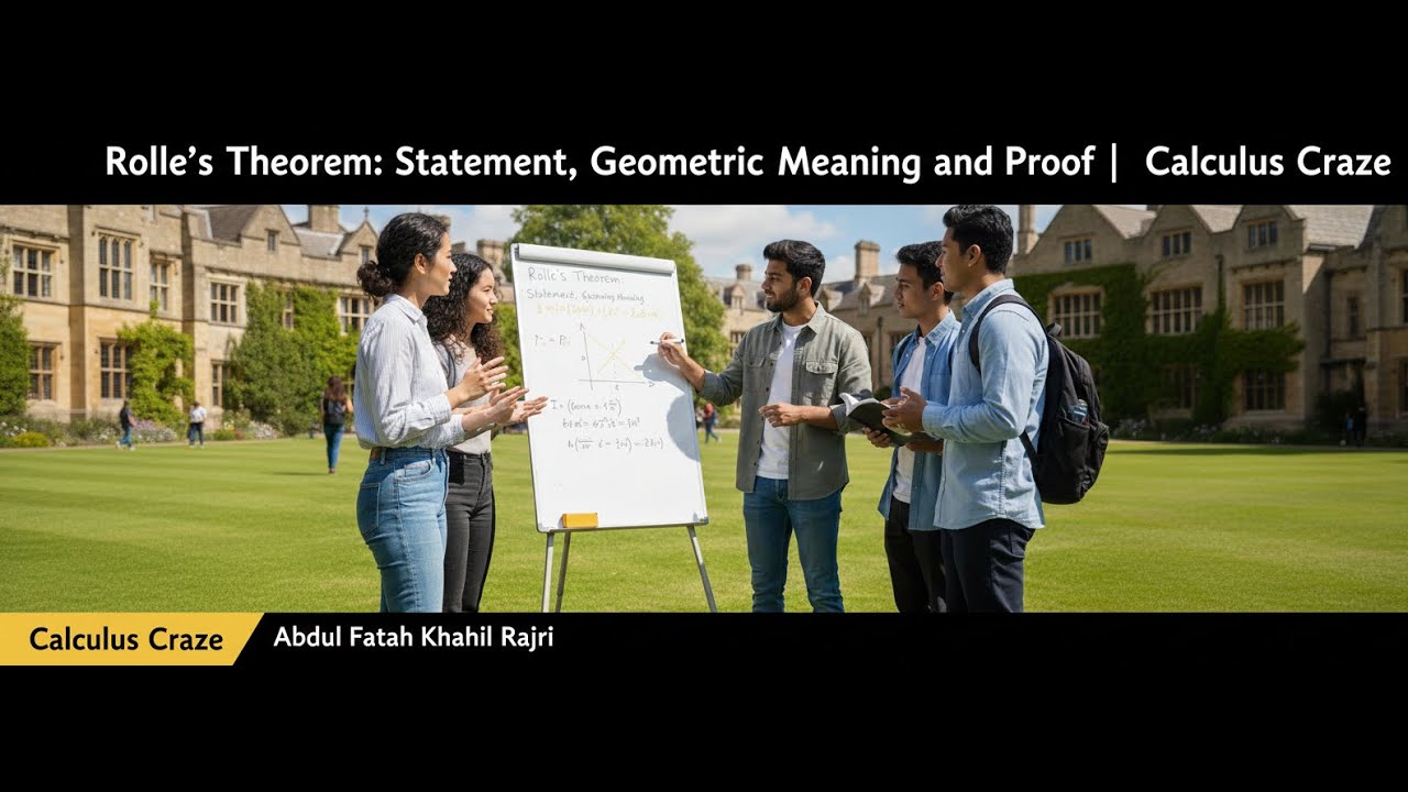 Rolle's Theorem: Statement, Geometric Meaning, and Proof | Calculus ...