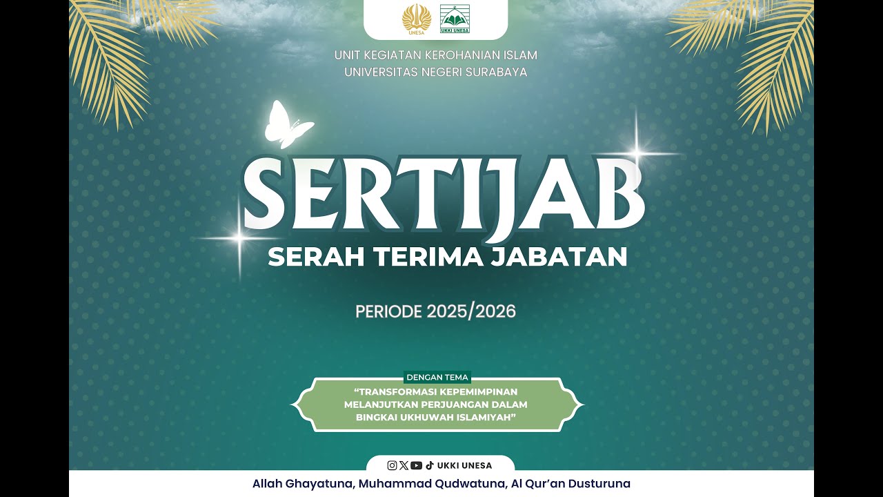 SERAH TERIMA JABATAN PENGURUS UKKI UNESA PERIODE 2025/2026 - YouTube