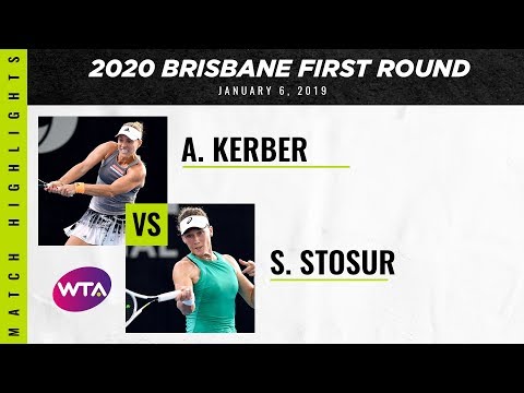 Angelique Kerber vs. Sam Stosur | 2020 Brisbane International First Round | WTA Highlights