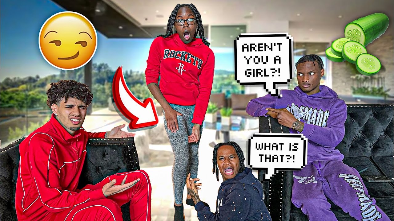 Cucumber Prank On The Gang! *Must Watch* - YouTube