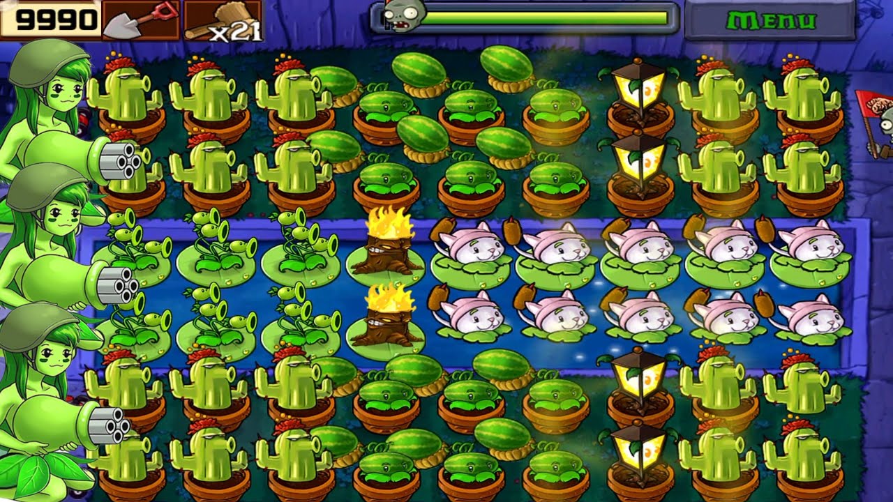 Plants Vs Zombies Mod Menu Survival Day | Plants vs.Zombies GamePlay ...