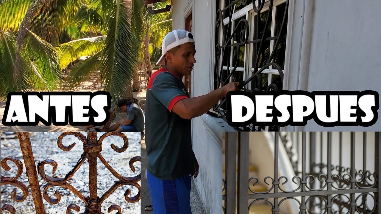 Como Pintar Rejas De Ventanas Y Balcones - YouTube
