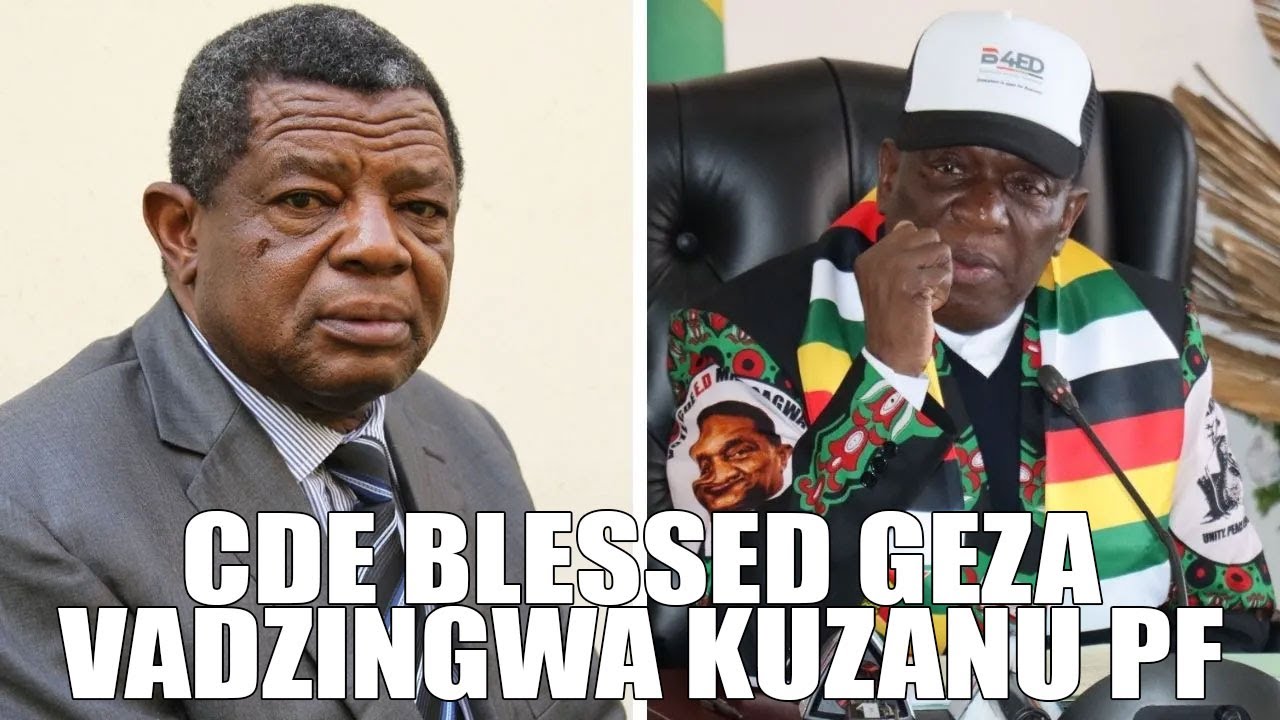 BREAKING NEWS: Blessed Geza Vadzingwa KuZanu PF - YouTube