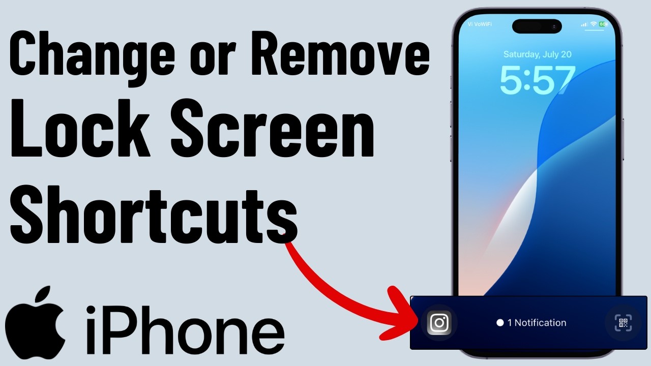 How to Change or Remove Lock Screen Shortcuts on ANY iPhone - YouTube