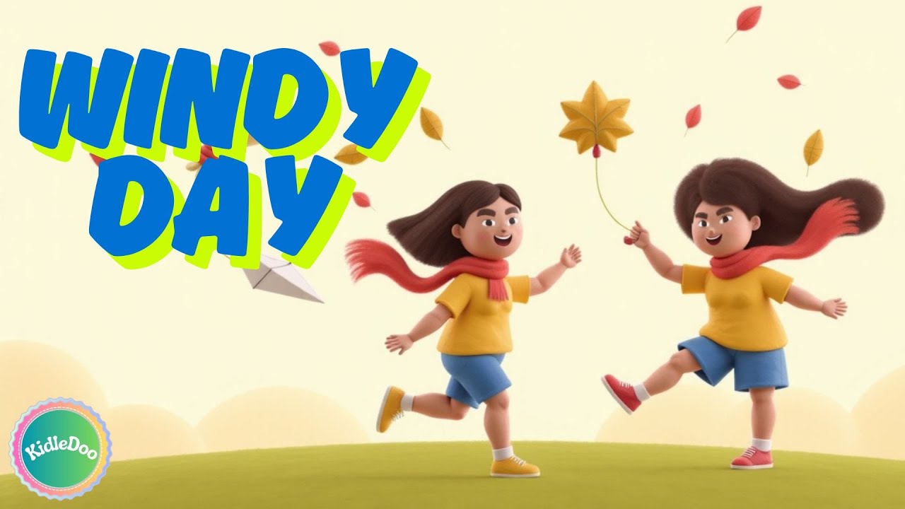Windy Day | Children Karaoke Song | Fun & Learning | Kids Weather Song ...