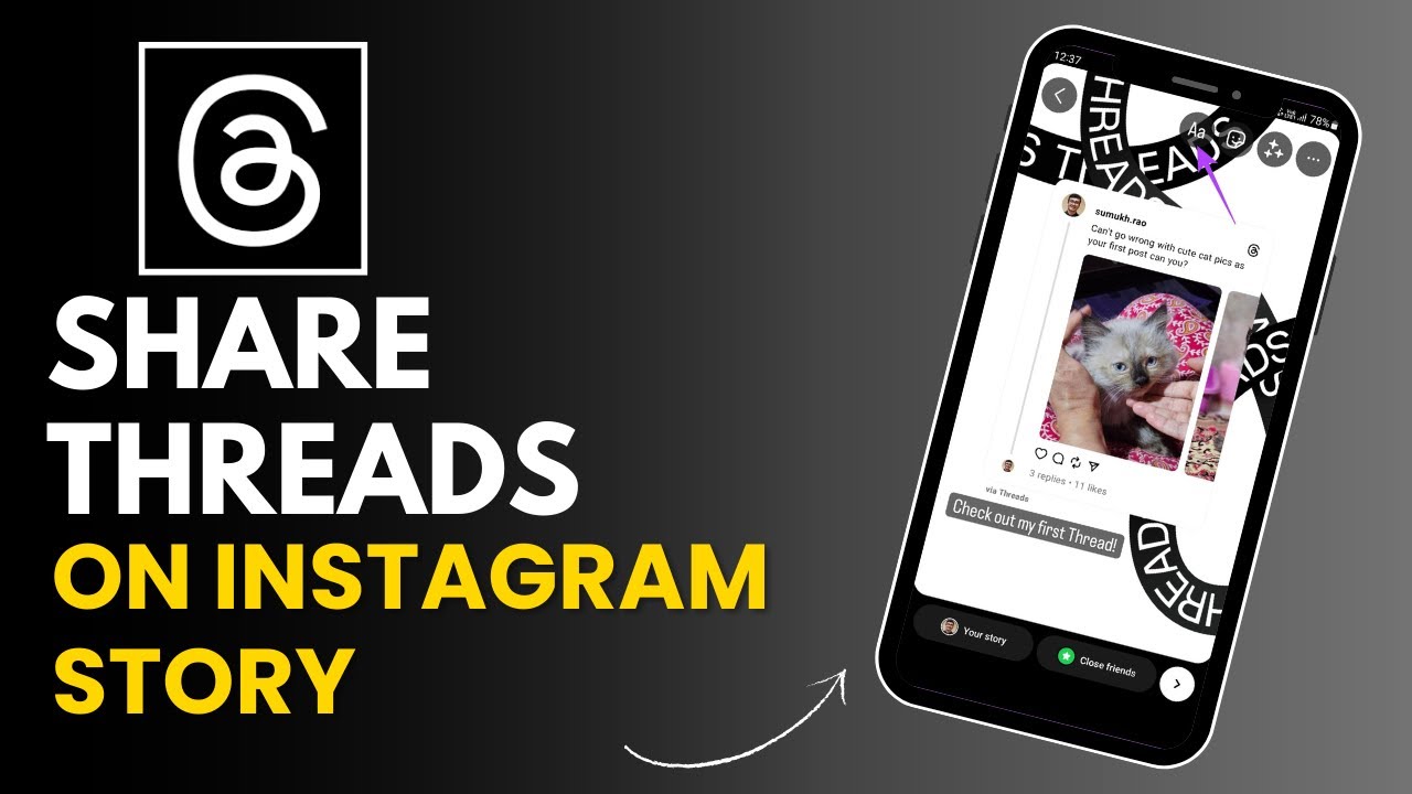 How to share thread on Instagram story 2023 - YouTube