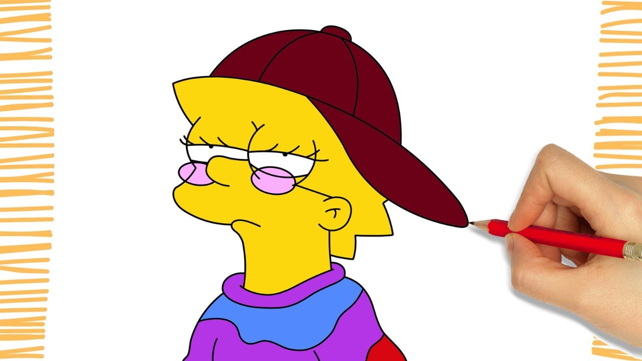 Como Desenhar a LISA SIMPSON HIPSTER I Fácil - YouTube