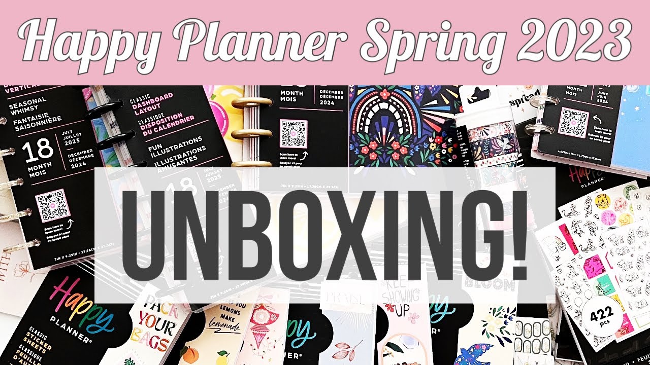 Happy Planner Spring 2023 Release Unboxing! NEW Planner Supply Haul ...