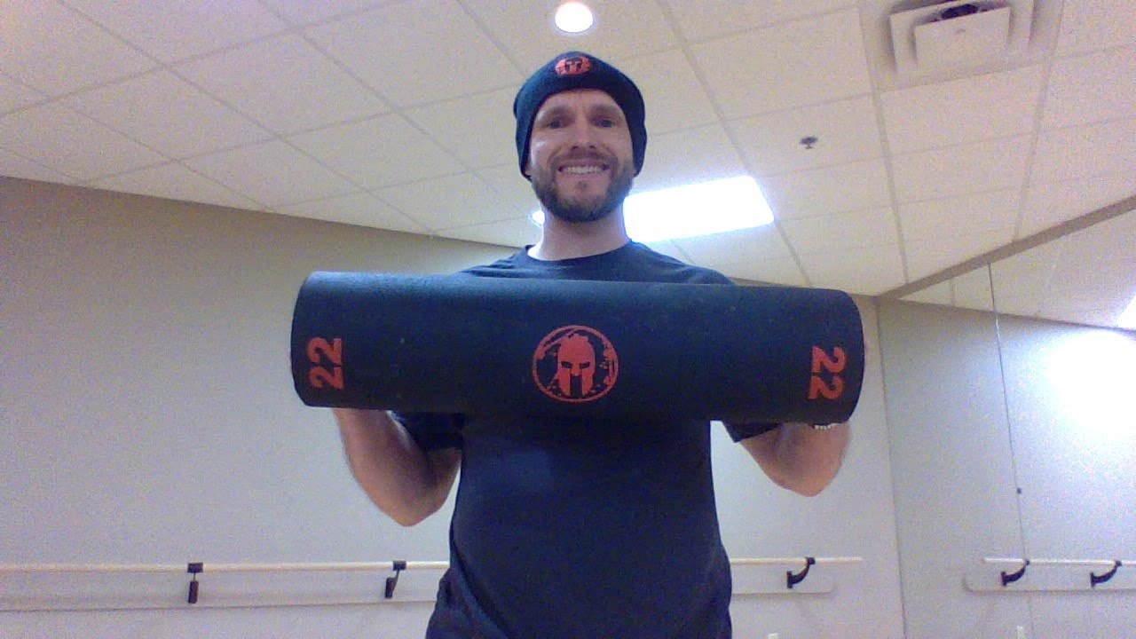 Spartan Ram Roller Rotational Squat to Press - YouTube