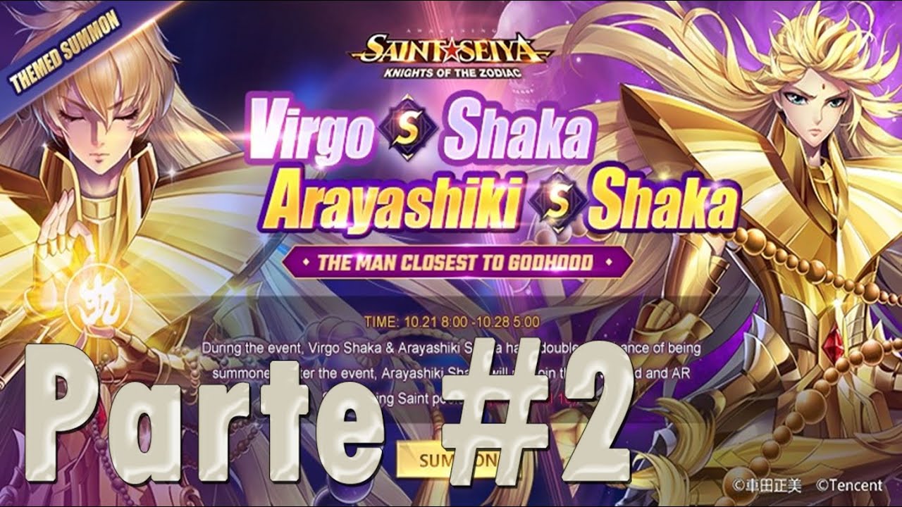 Saint Seiya Awakening - Summon Shaka Arayashiki x40 - YouTube