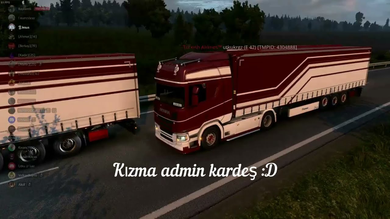ETS2 Turkish Airlines™ VTC Konvoydan Kısa Bir Anı - YouTube
