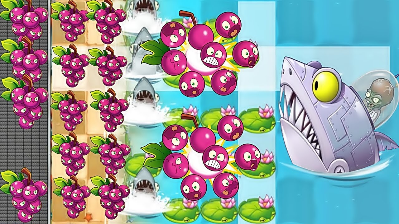 Plants vs Zombies 2 MOD: Grapeshot Pvz2 Vs All Freakin' Zomboss ...