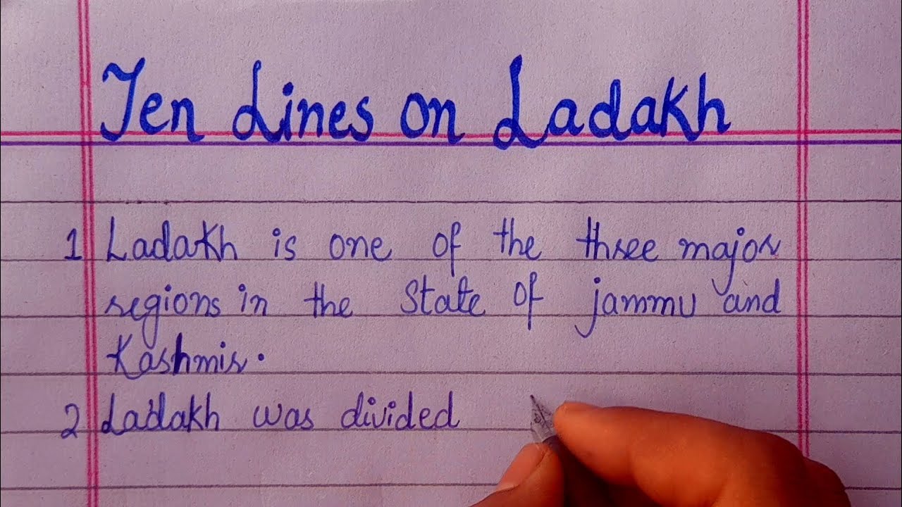 10 Lines on Ladakh in English || Essay on Ladakh in English || ladakh ...