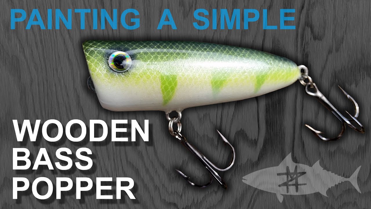 Wooden Bass Popper Painting and Lessons Learned - YouTube