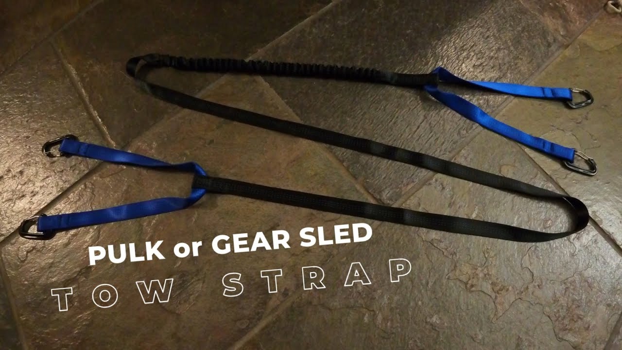 DIY PULK OR GEAR SLED TOW STRAP - YouTube