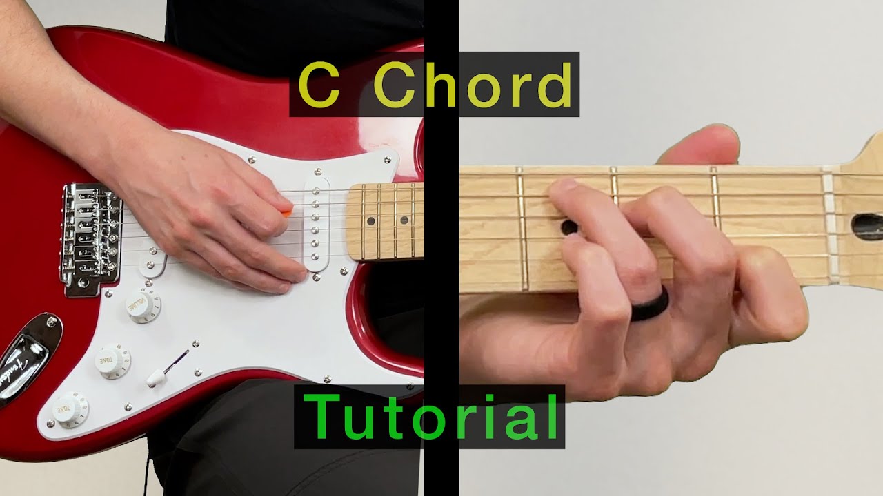 🎸 How to Play the C Chord on Guitar | Guitar C major chord tutorial ...
